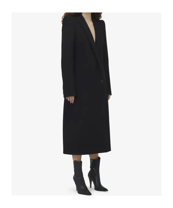 Alexander McQueen Tailored Coat With Stacked Shoulder Detail
