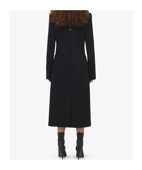 Alexander McQueen Tailored Coat With Stacked Shoulder Detail
