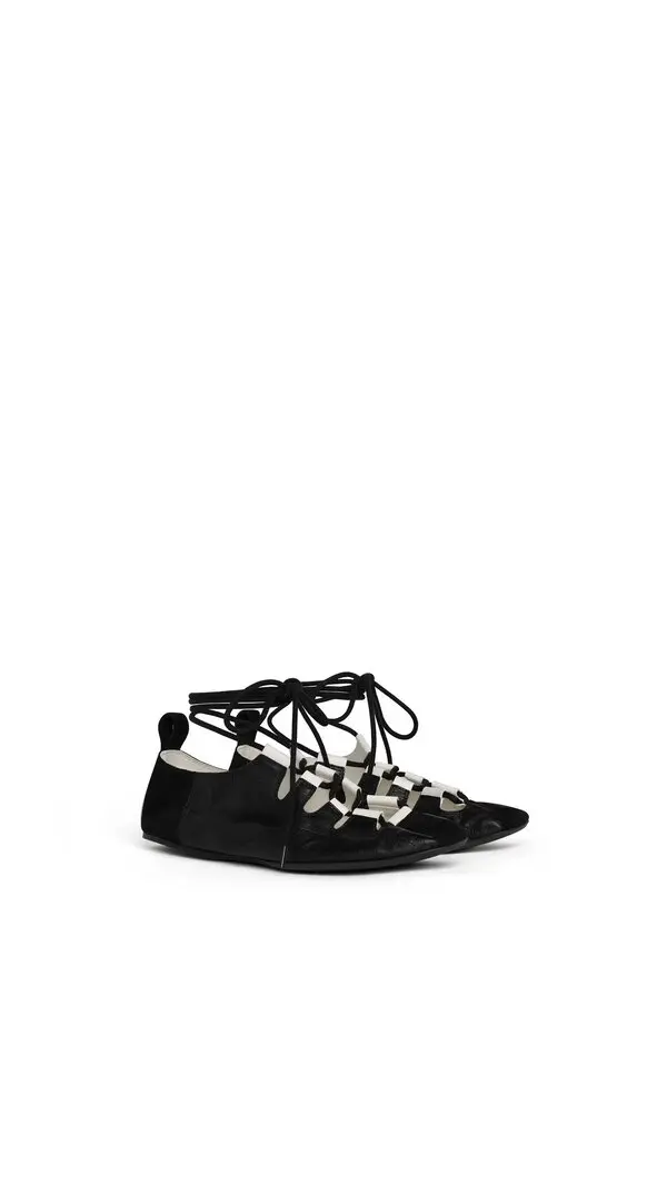 Alaïa Fold Laced Flats