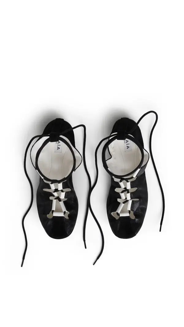 Alaïa Fold Laced Flats