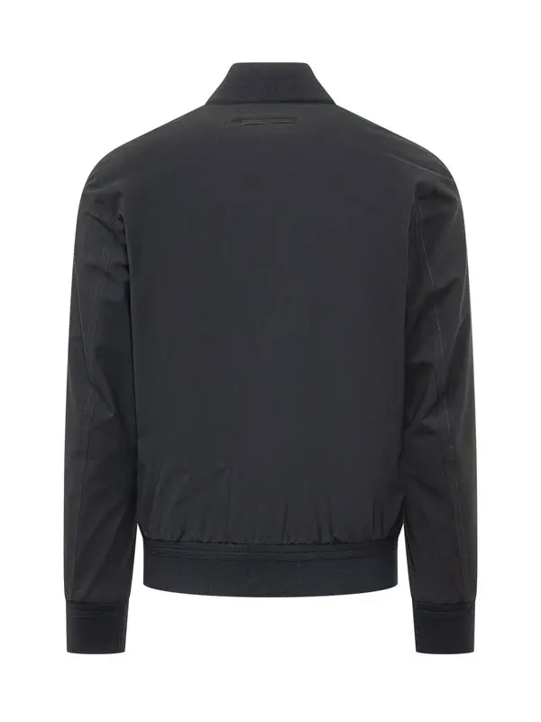 Zegna Long Sleeve Zip-up Bomber Jacket