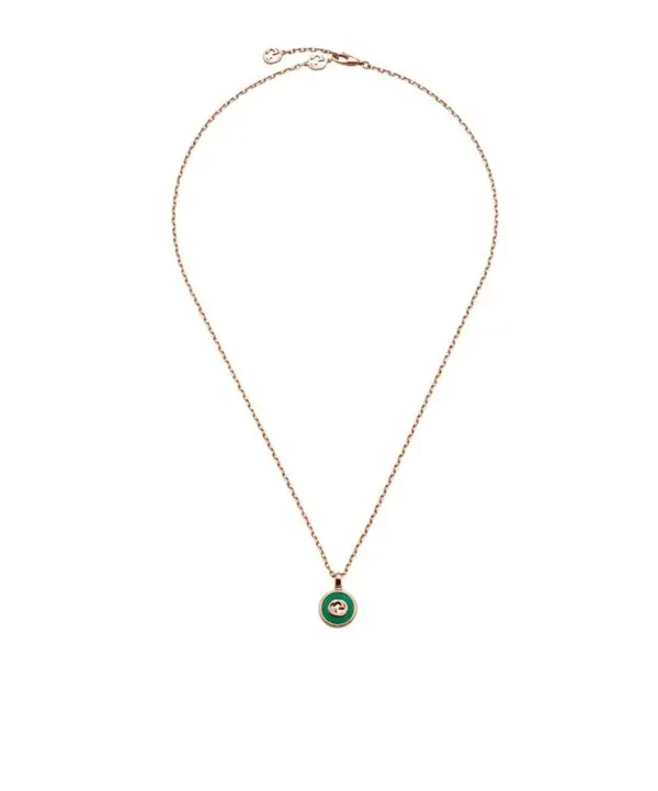 Gucci Interlocking G Pendant Necklace - Yellow