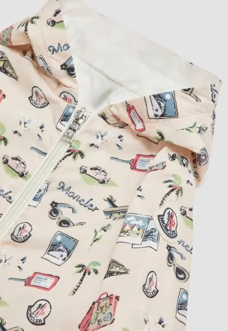 Moncler Printed Hooded Jacket