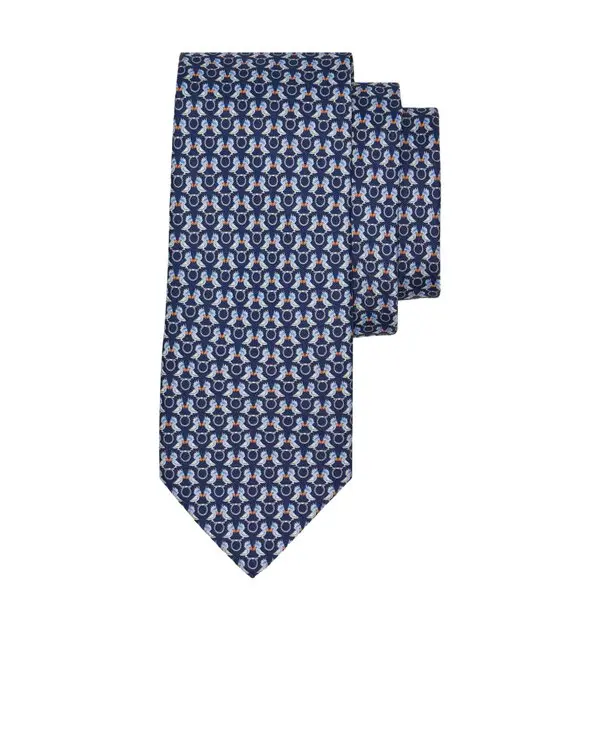 FERRAGAMO Printed Logo Tie