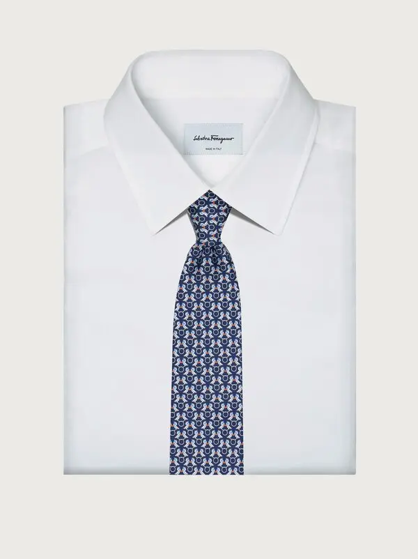 FERRAGAMO Printed Logo Tie