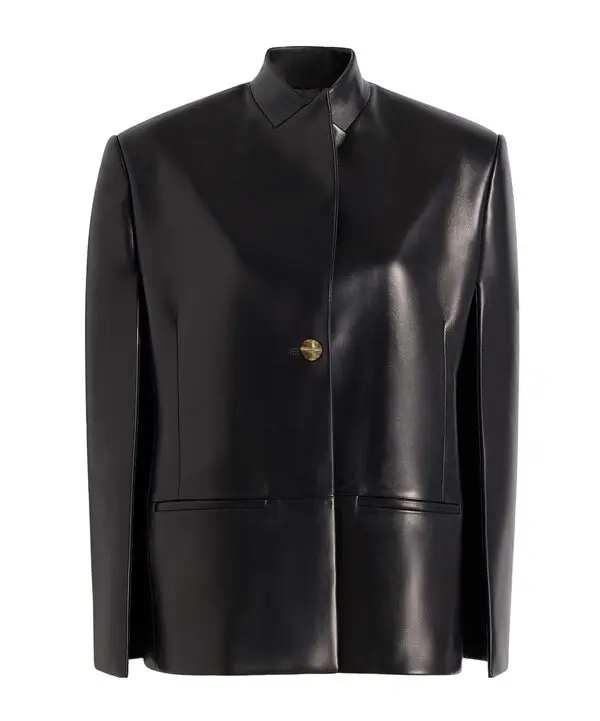 Khaite Dolso Jacket - Black Leather