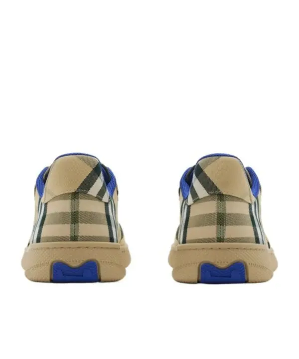 Burberry Checked Lace-up Sneakers - Grain Color