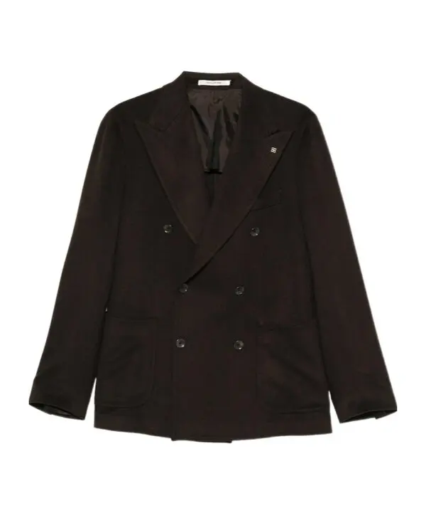 Tagliatore Double-breasted Suit Jacket - Brown