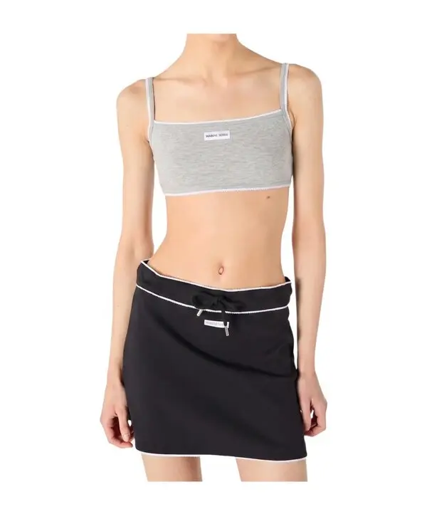 MARINE SERRE Cute 70s Bra - Grey