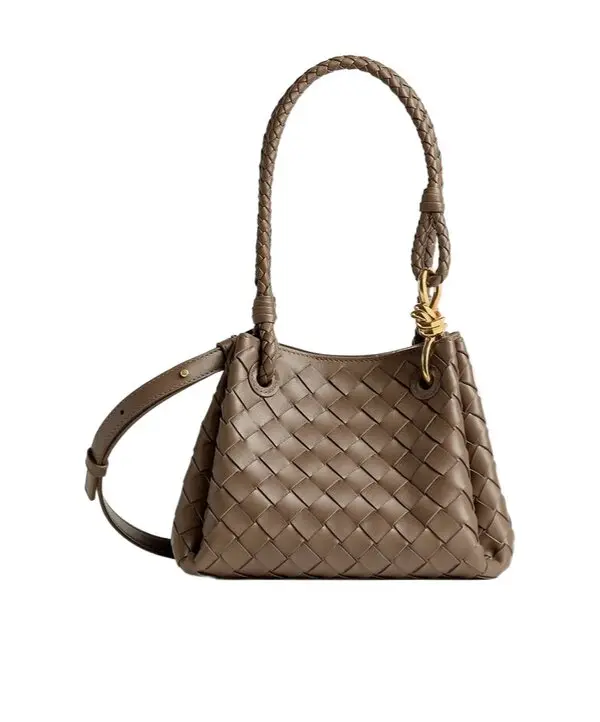 Bottega Veneta Parachute Small Shoulder Bag - Pine Cone