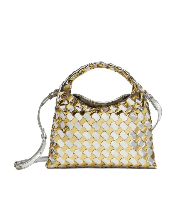 Bottega Veneta Mini Hop Woven Shoulder Bag
