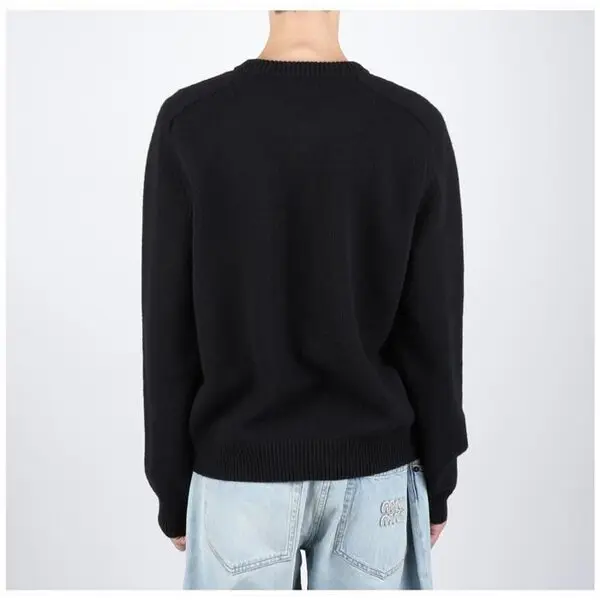 Celine Crew Neck Sweater In Wool And Cashmere