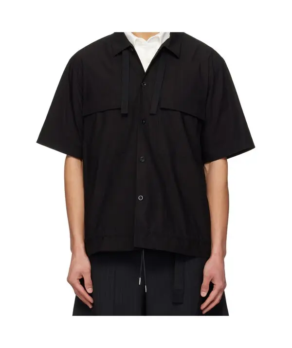 Sacai Short Sleeved Drawstring Shirt