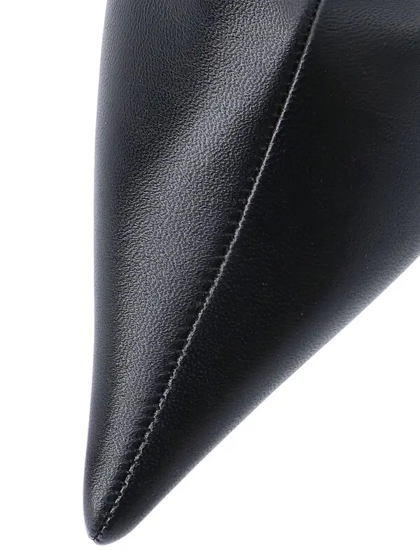 Amina Muaddi Pointed Toe High Heel Boots