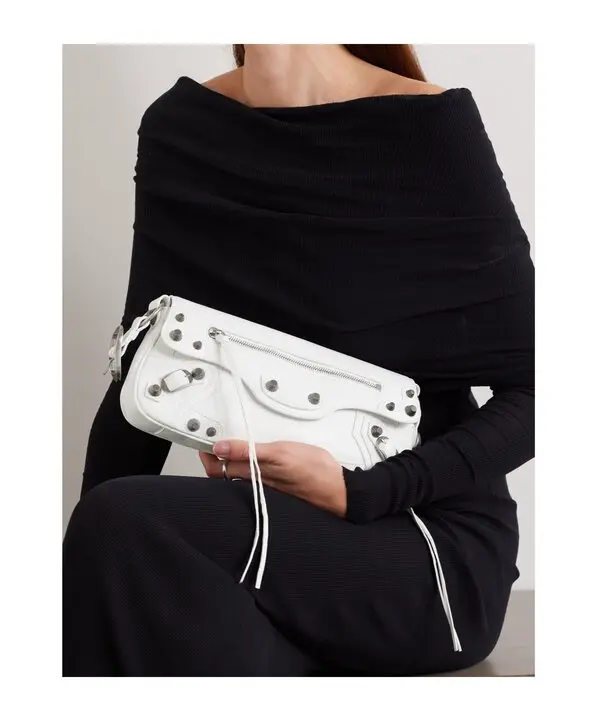 Balenciaga Le Cagole Small Sling Bag - White