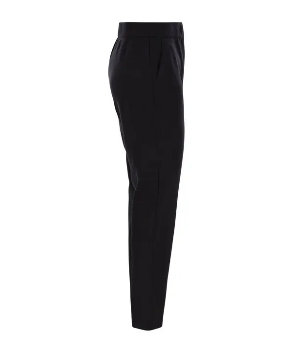Max Mara Orlando High-waisted Slim Fit Cropped Trousers - Black