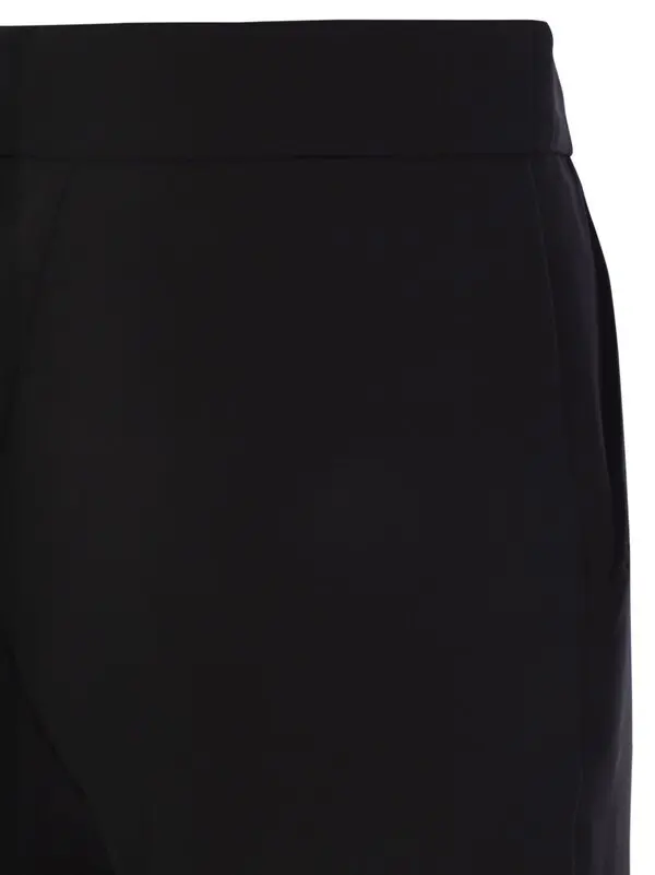 Max Mara Orlando High-waisted Slim Fit Cropped Trousers - Black
