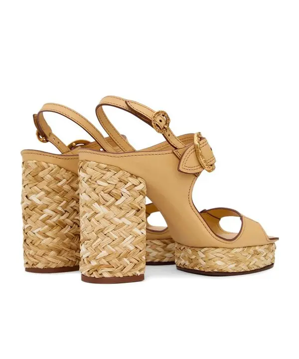 Zimmermann Solena Woven Block Heel Sandals