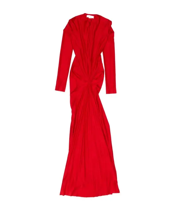 Victoria Beckham Cut-out Draped Long Dress