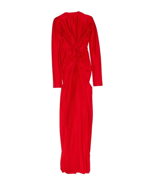 Victoria Beckham Cut-out Draped Long Dress