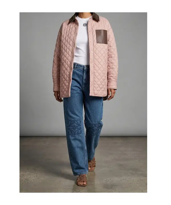 Loewe Collared Quilted Jacket