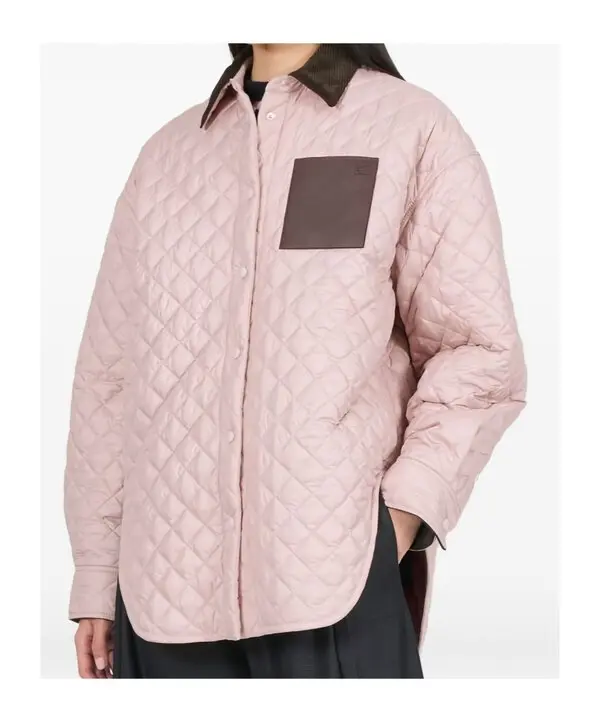 Loewe Collared Quilted Jacket