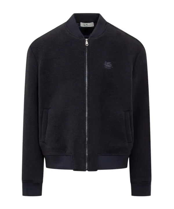 Etro Zipped Bomber Jacket - Black