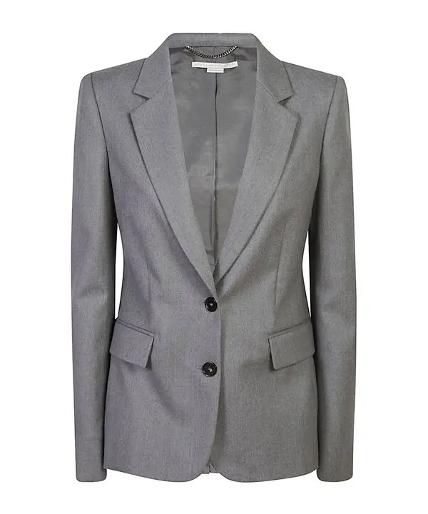 Stella McCartney Single-breasted Tailored Blazer - Gray