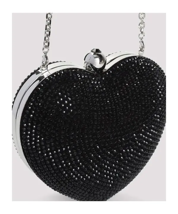 MACHMACH Mach & Mach Heart Shaped Embellished Clutch