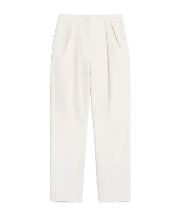 Max Mara Dede High-waist Trousers - White