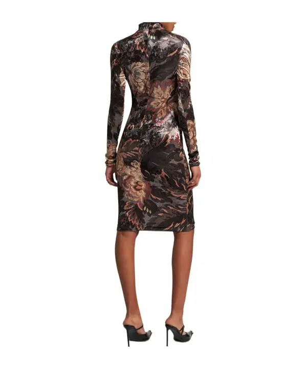 Etro Printed Chenille Midi Dress