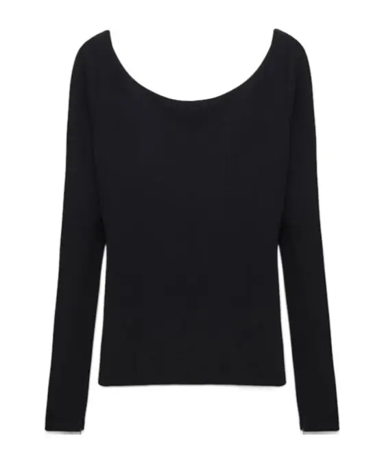 Dorothee Schumacher Structured V-neck Long Sleeve Top