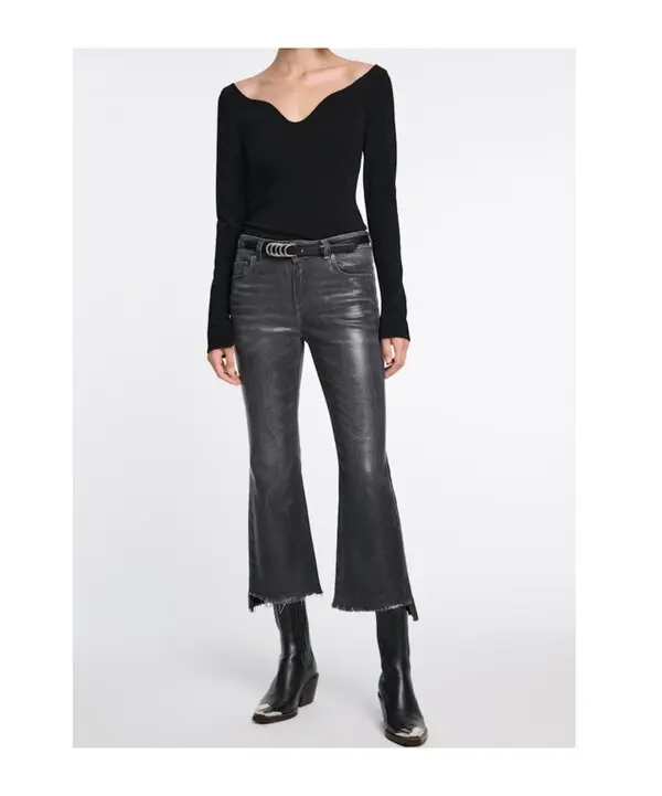 Dorothee Schumacher Structured V-neck Long Sleeve Top