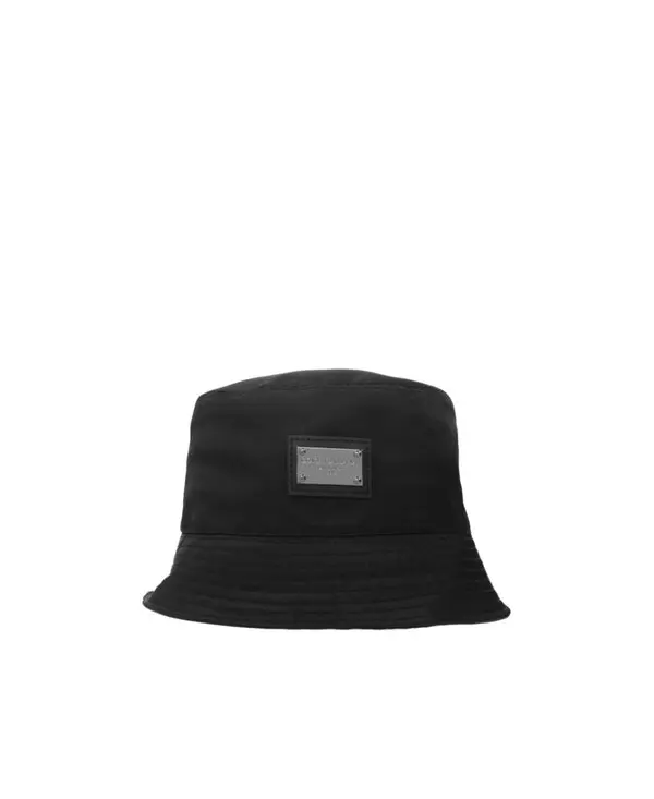 Dolce & Gabbana Logo Plaque Bucket Hat - Black