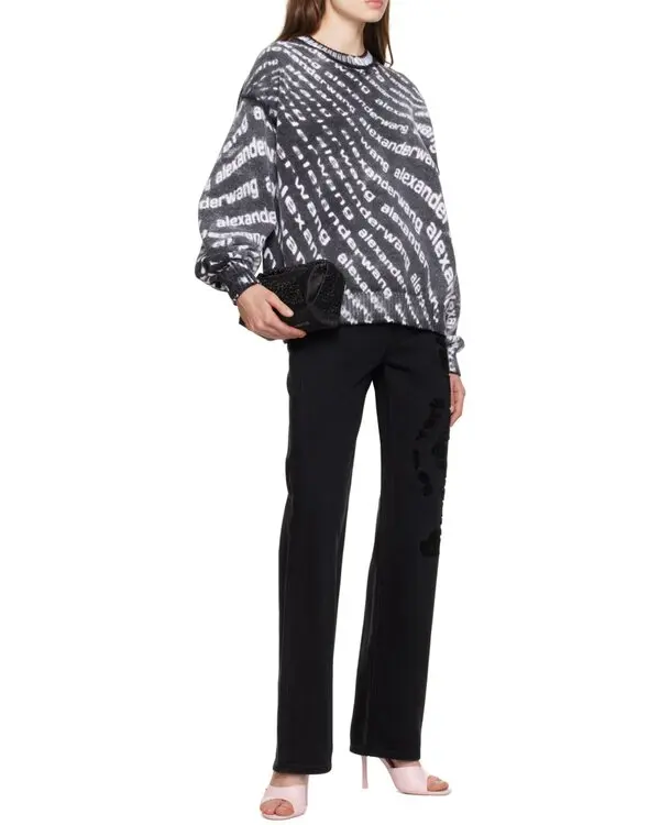 Alexander Wang Mid-rise Straight-leg Jeans - Black
