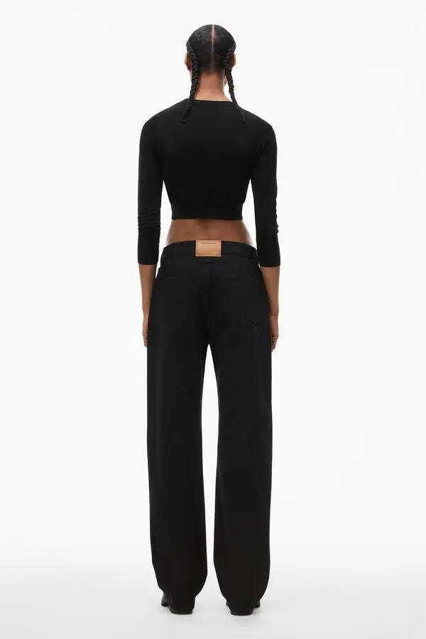 Alexander Wang Mid-rise Straight-leg Jeans - Black