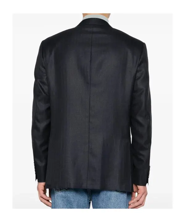 Canali Long-sleeved Suit Jacket - Black