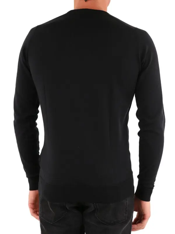 John Smedley Lundy Crew Neck Knitwear - Black