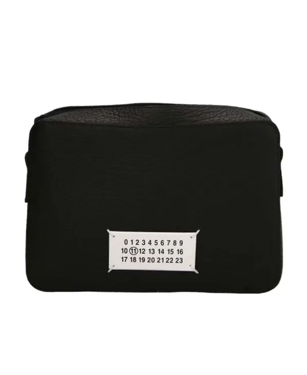 MAISON MARGIELA Panelled Drawstring Shoulder Bag - Black