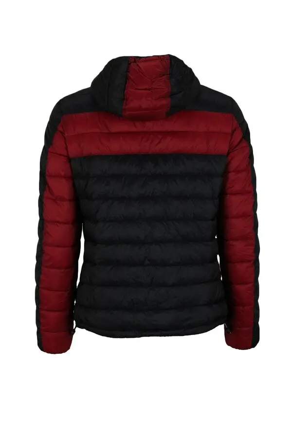 Emporio Armani Puffer Jacket With Color Block Detail