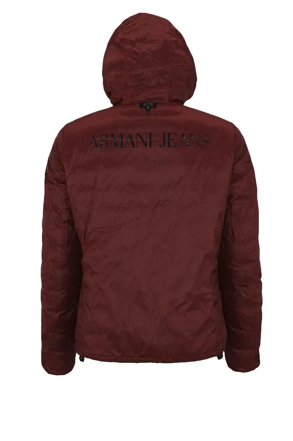 Emporio Armani Puffer Jacket With Color Block Detail