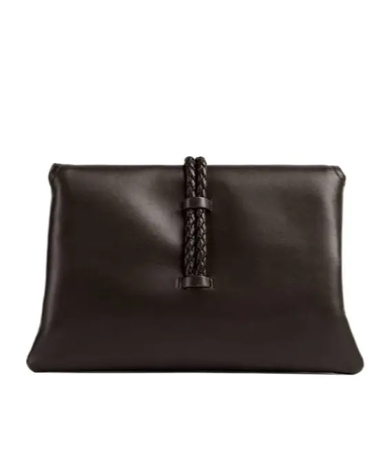 Bottega Veneta Liberta Small Crossbody Bag - Fudge