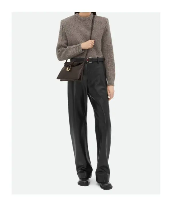 Bottega Veneta Liberta Small Crossbody Bag - Fudge