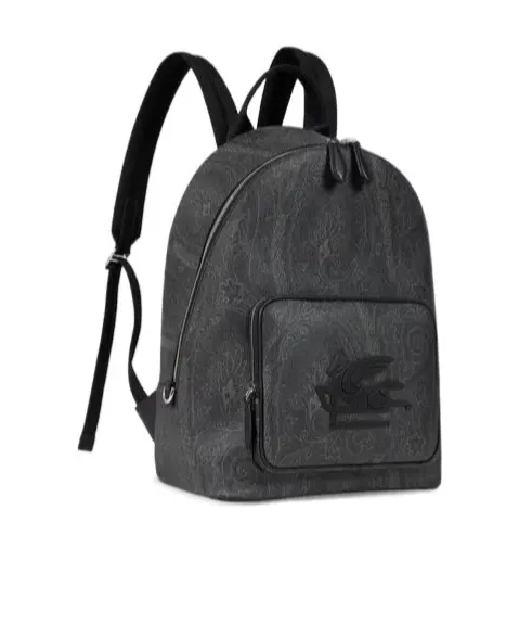 Etro Paisley Jacquard Backpack - Black