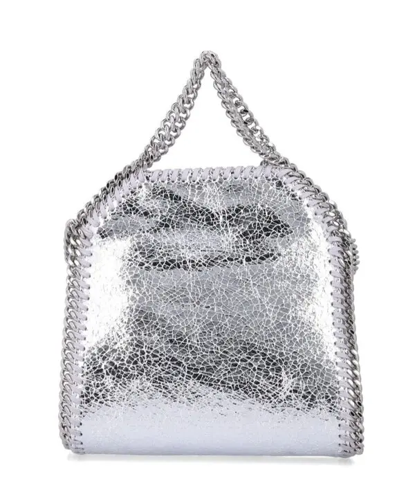 Stella McCartney Falabella Tiny Bag With Silver Chain Trim - Gray