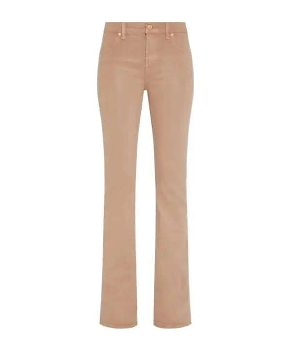 7 For All Mankind Bootcut Coated Stretch Trousers