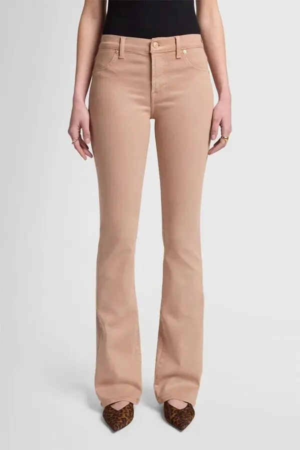 7 For All Mankind Bootcut Coated Stretch Trousers
