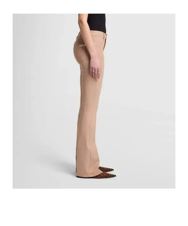 7 For All Mankind Bootcut Coated Stretch Trousers