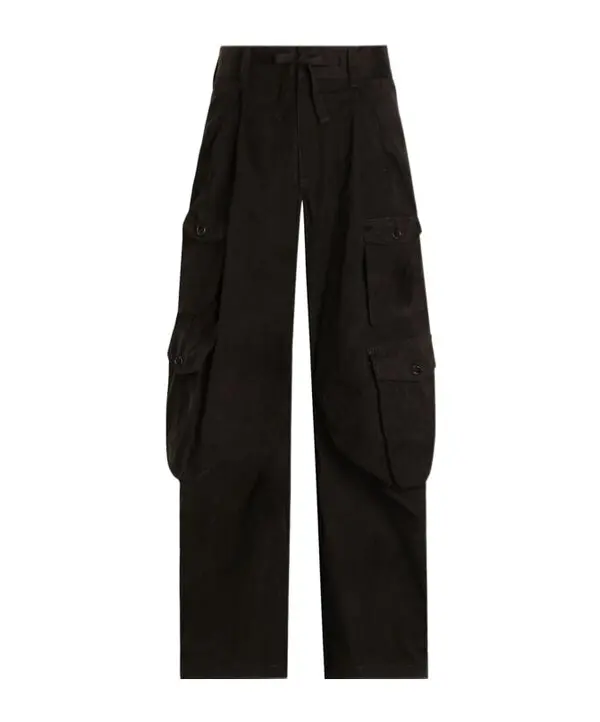 Dolce & Gabbana Faille Cargo Trousers - Black