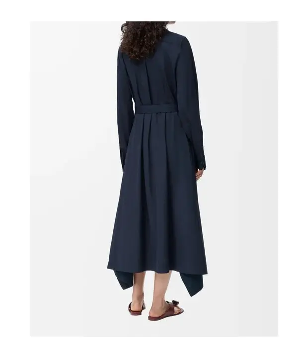 Loewe Asymmetrical Draped Midi Dress